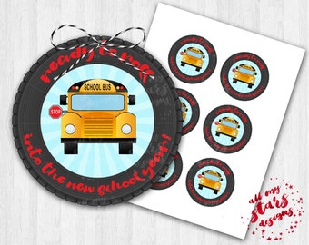 School Bus Printable - Etsy UK