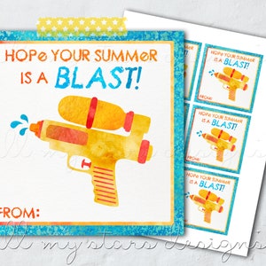 PRINTABLE Hope Your Summer is a BLAST! Tag | Instant Download | Super ...