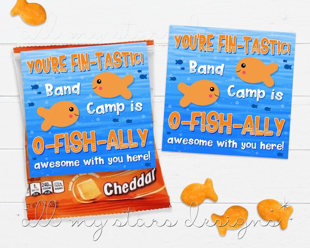 PRINTABLE You're FIN-TASTIC! Band Camp is O-fish-ally Awesome With You ...
