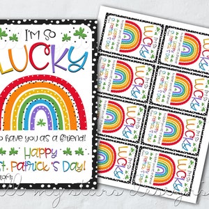 PRINTABLE I'm so LUCKY to Have You as a Friend! Happy St. Patrick's Day ...