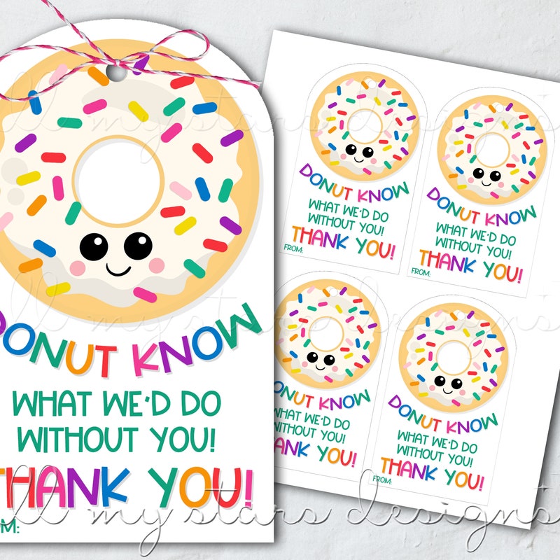 Donut Thank You - Etsy