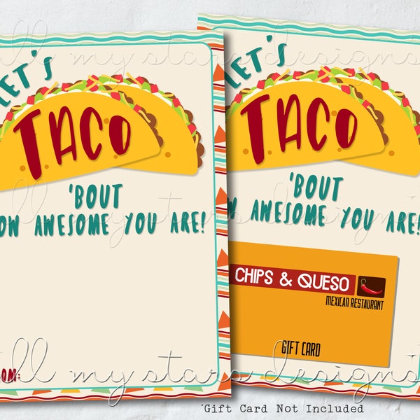 Taco Card - Etsy