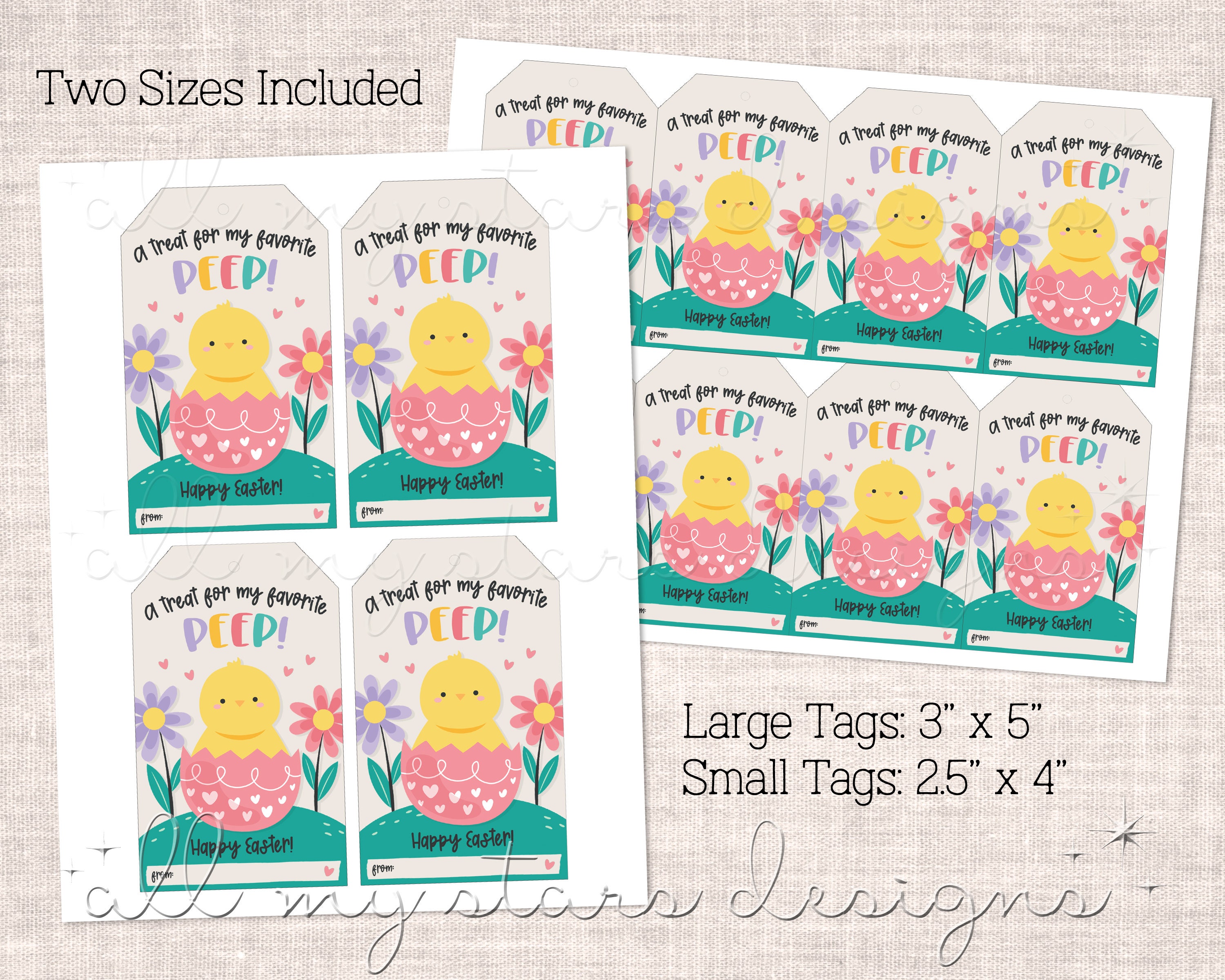 PRINTABLE A Treat for My Favorite PEEP! Happy Easter! Tag | Instant ...