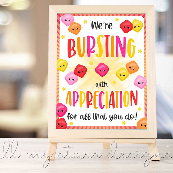 Teacher Appreciation Buffet Signs - Etsy