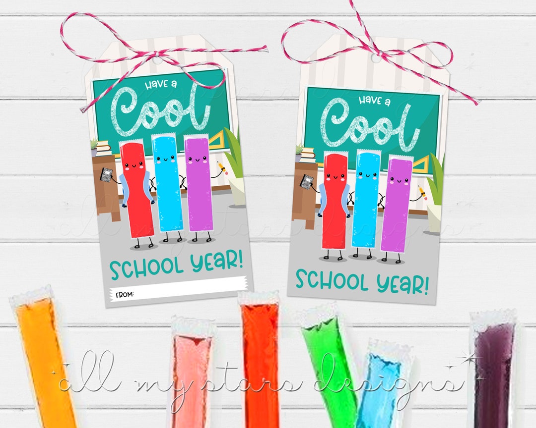 PRINTABLE Have a COOL School Year! Ice Pop Tag | Instant Download ...