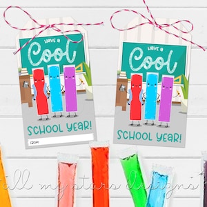 PRINTABLE Have a COOL School Year! Ice Pop Tag | Instant Download ...