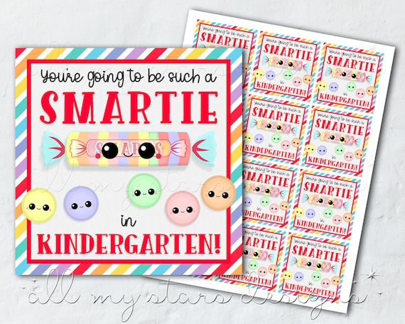 PRINTABLE You're Going to Be Such a SMARTIE in - Etsy