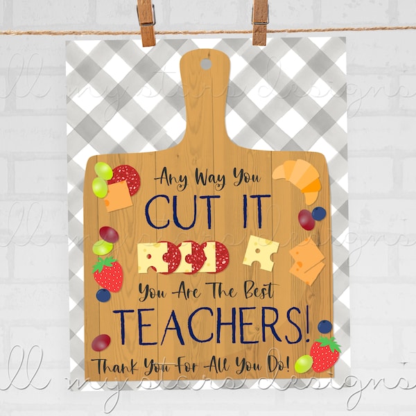 Charcuterie Thank You Sign - Etsy