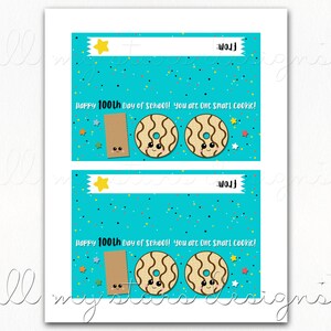 PRINTABLE Happy 100th Day of School! You Are One Smart Cookie ...