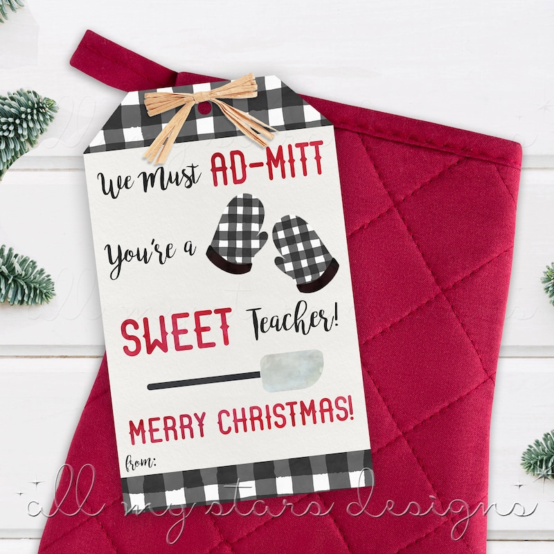 Teacher Oven Mitt Tags - Etsy