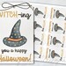 PRINTABLE Just POPPIN' BY to Say Happy Halloween Popcorn Tag Instant ...