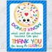 PRINTABLE DONUT Know What We'd Do Without Teachers Like You 8.5 X 11 ...