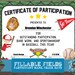 Printable Baseball Participation Certificate | Sports Award INSTANT ...