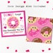 PRINTABLE Cute Donut Valentine Cards - Set of 4 | Instant Download ...