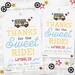 PRINTABLE Thanks for the SWEET Ride! I'm WHEELIE Glad You're My Bus ...