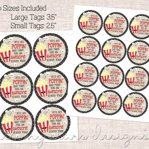 PRINTABLE Let's Get POPPIN' and Make This an Awesome School Year! Tag ...