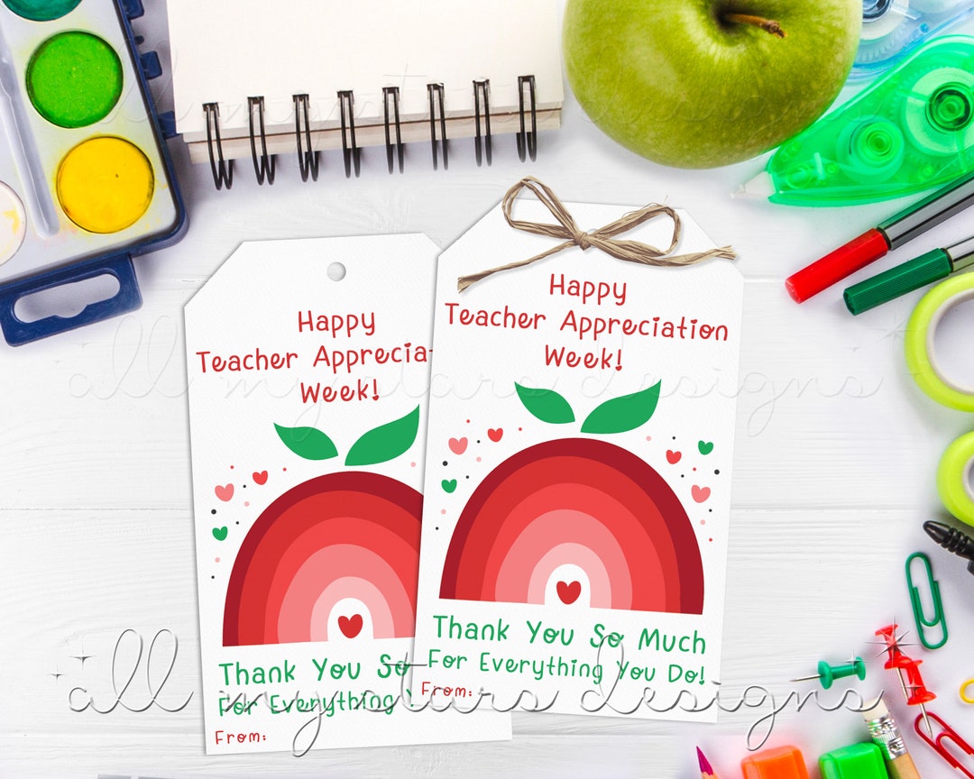 PRINTABLE Happy Teacher Appreciation Week! Thank You so Much for ...