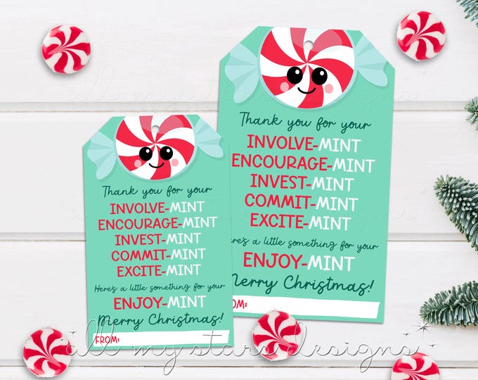 Thank You Mint Printable - Etsy Canada
