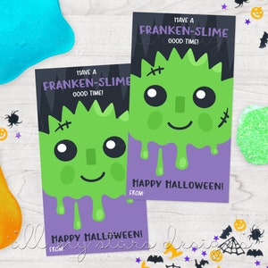 PRINTABLE Have a Franken-slime Good Time! Happy Halloween! Tag ...