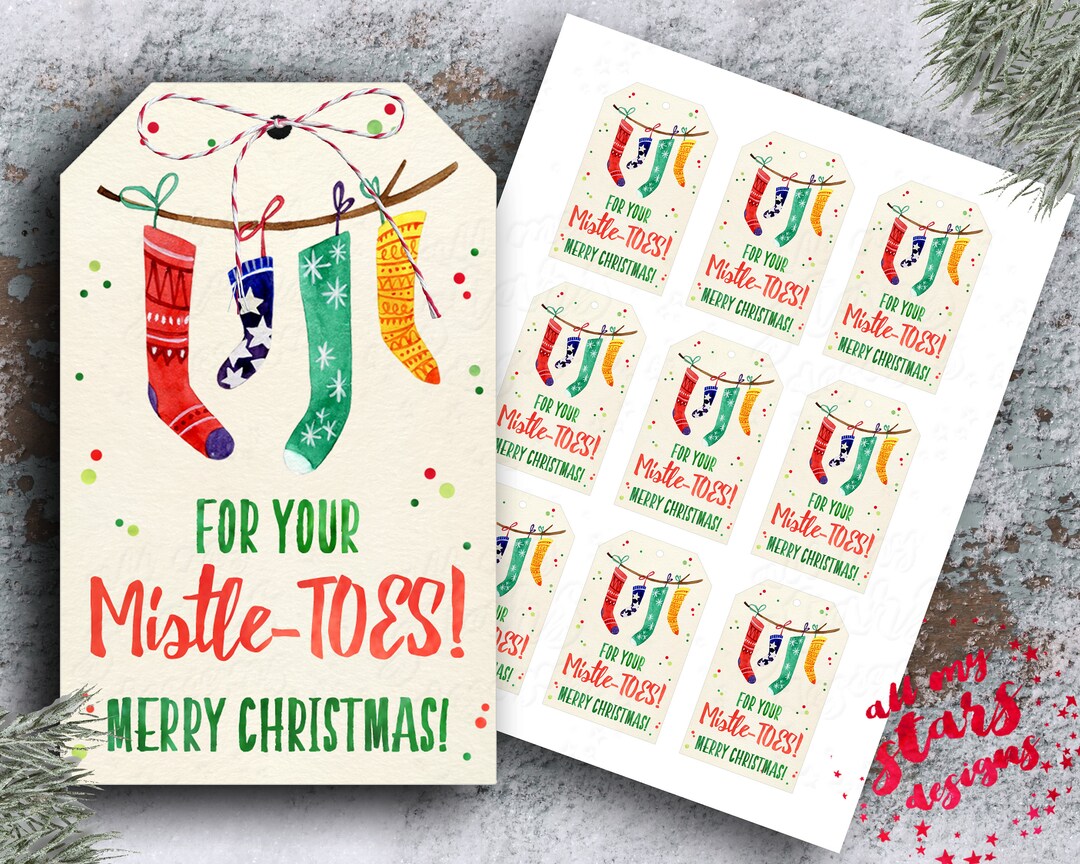 For Your Mistle-toes! Merry Christmas! Hanging Tag | Christmas Mani ...