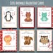 PRINTABLE Cute Animal Valentines Set of 6 Kid's Classroom Valentine ...