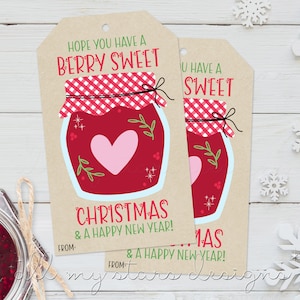 PRINTABLE Hope You Have a Berry Sweet Christmas & a Happy New Year! Jam ...