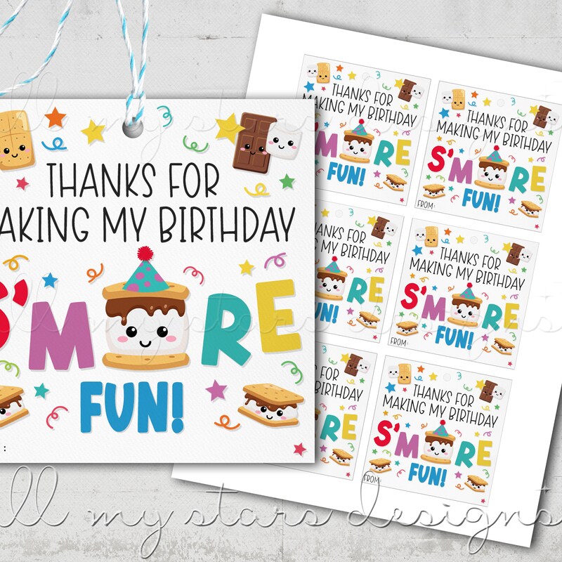 Smores Tag - Etsy