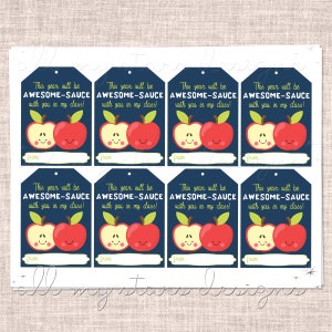 PRINTABLE This Year Will Be AWESOME-SAUCE With You in My Class! Back to ...