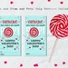 PRINTABLE Valentine, You Make My Heart POP! Lollipop Valentine Tag ...