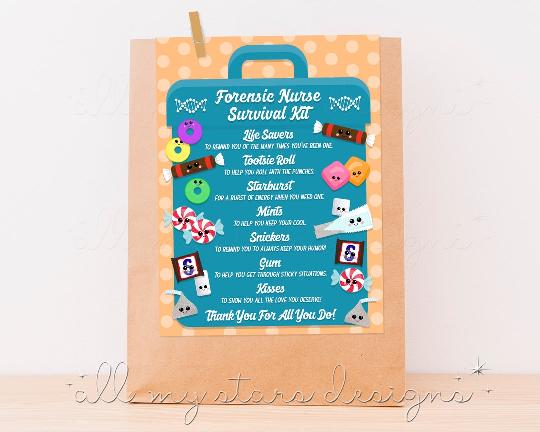 PRINTABLE Forensic Nurse Survival Kit Tags | Instant Download | Nurse ...