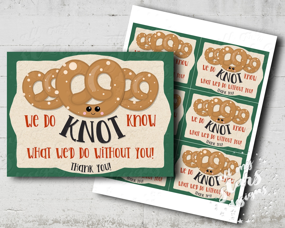 We Do KNOT Know What We'd Do Without You Thank You - Etsy