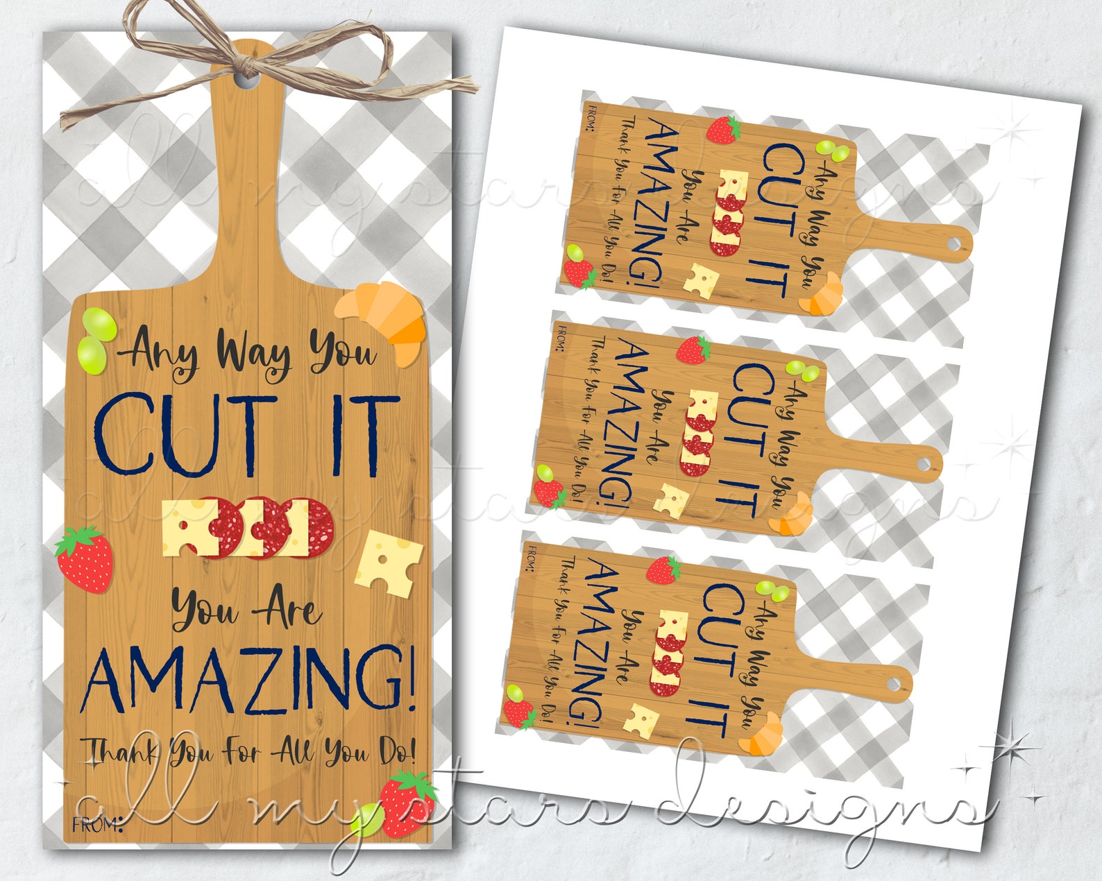 Printable Any Way You CUT IT, You Are AMAZING! Thank You for All You Do ...