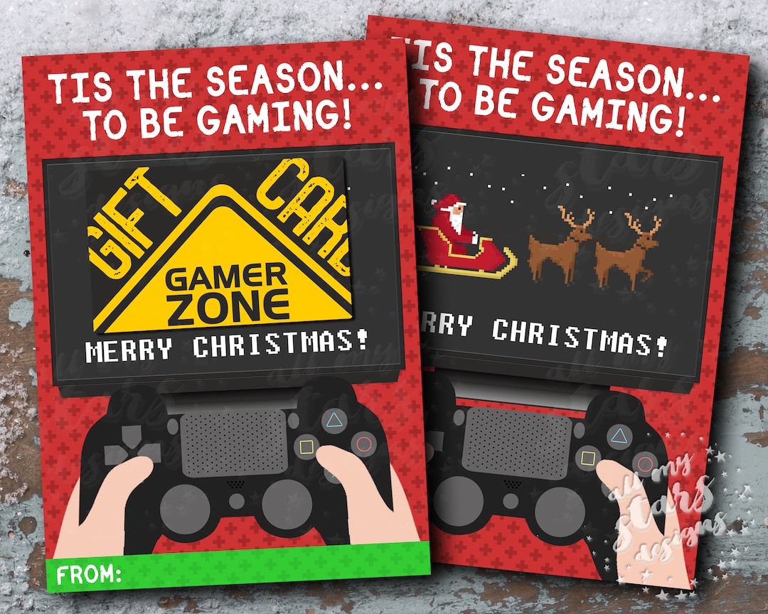 PRINTABLE Tis the Season to Be Gaming! Merry Christmas! Gift Card ...