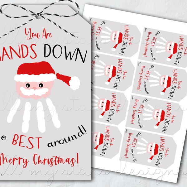 Santa Handprint - Etsy