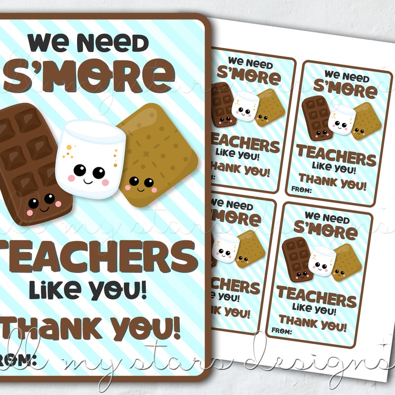 Smore Teacher Tag - Etsy