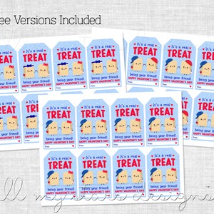 PRINTABLE It's a Real TREAT Being Your Friend! Happy Valentine's Day ...