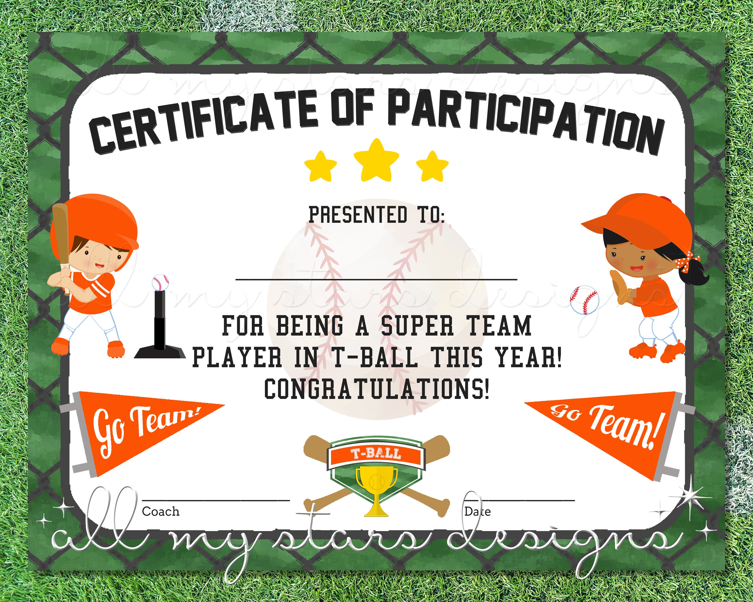 Printable Certificates Of Participation
