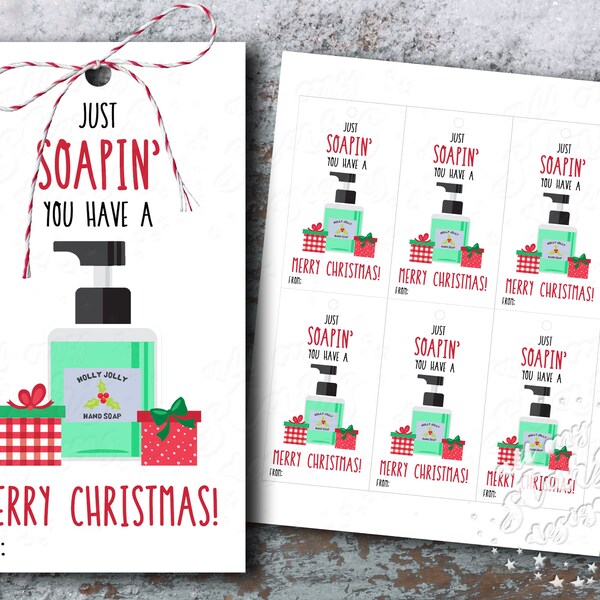 Teacher Christmas Tags - Etsy