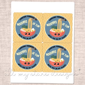 PRINTABLE Looking Forward to NOODLES of FUN With You in My Class! Tag ...