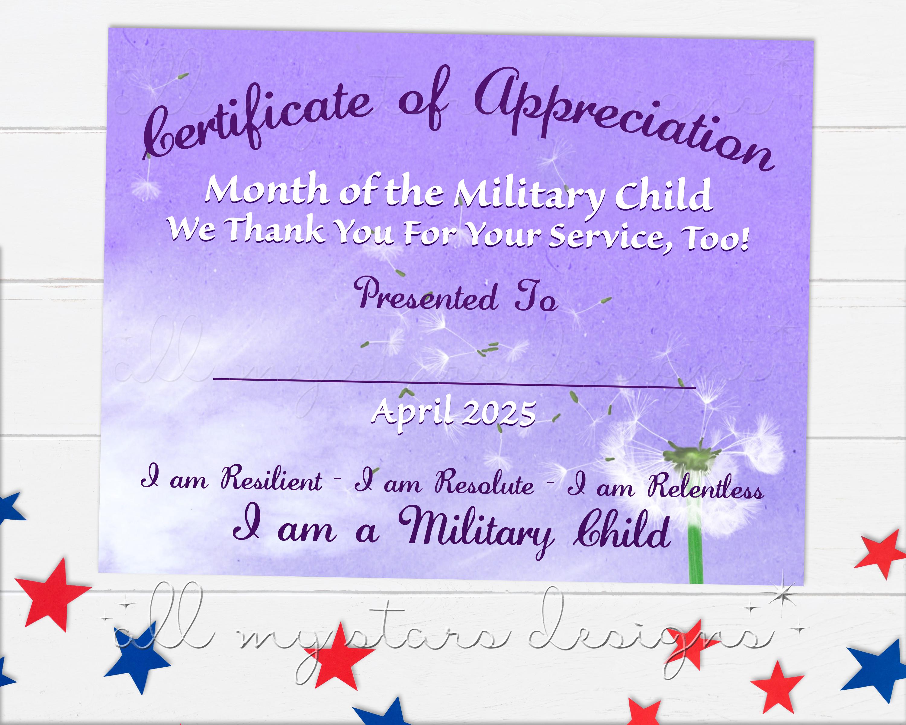 Army Baby Certificate Templates