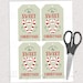 PRINTABLE Wishing You a SWEET Christmas Candy Cane Heart Tag Instant ...
