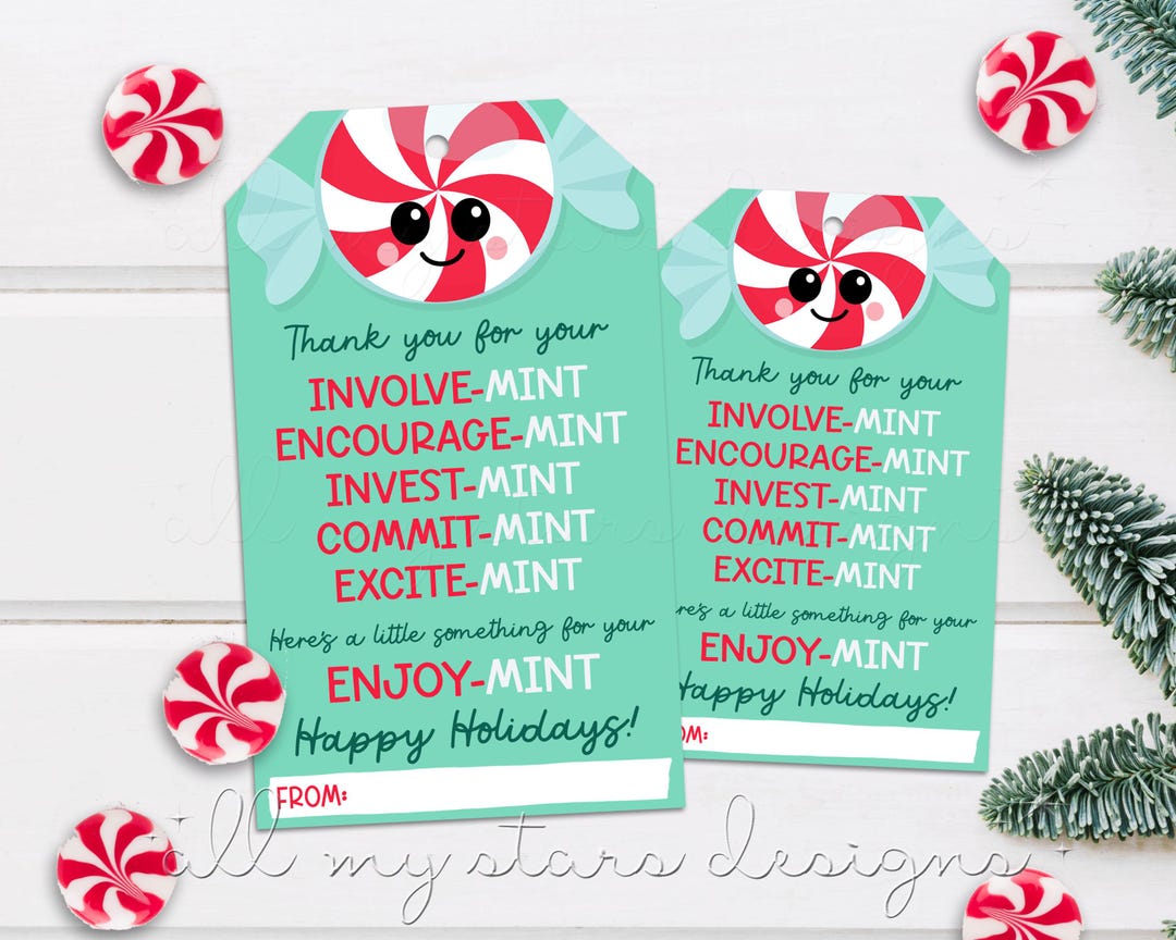 Printable Thank You for Your Involve-mint Encourage-mint Invest-mint ...