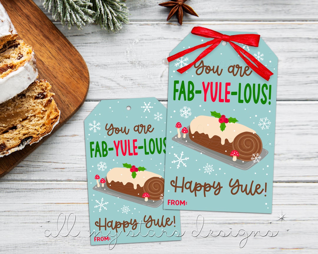 PRINTABLE You Are Fab-yule-lous! Happy Yule! Tag | Instant Download ...