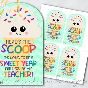 PRINTABLE Here's The SCOOP It's Going To Be A SWEET | Etsy