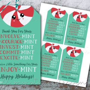 Printable Thank You for Your Involve-mint Encourage-mint Invest-mint ...