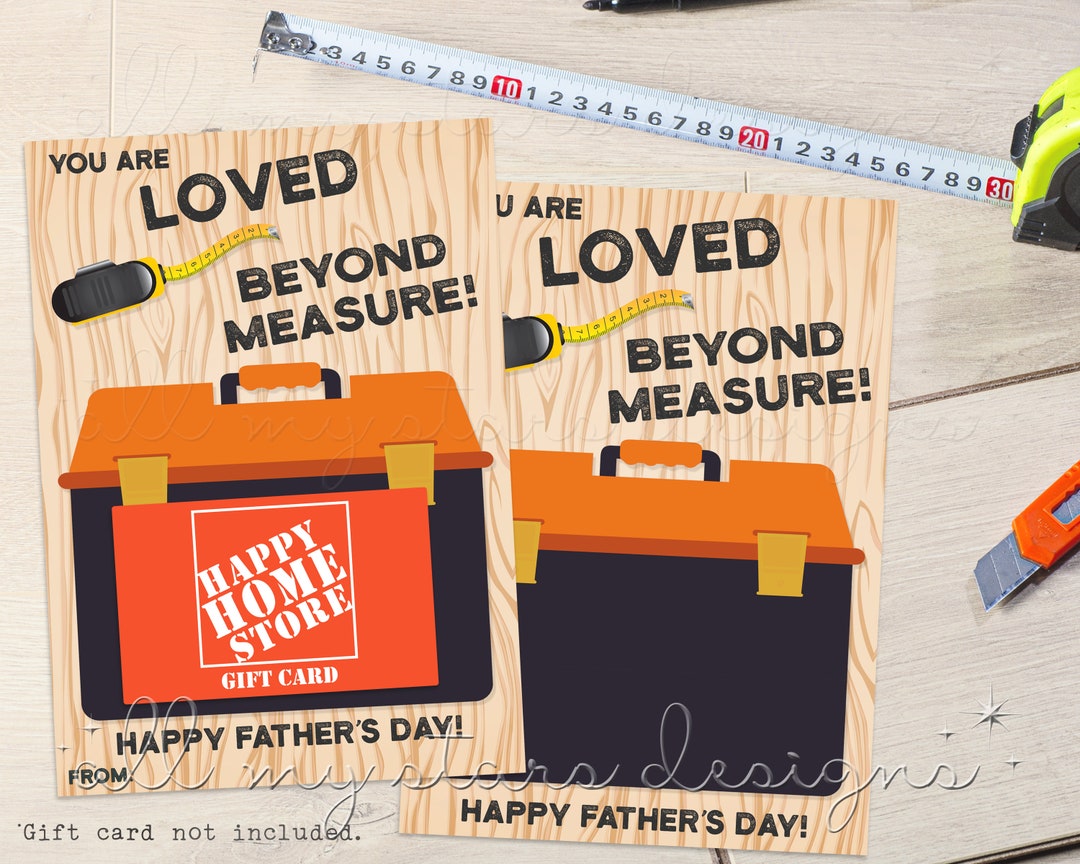 PRINTABLE You Are Loved Beyond Measure! Happy Father's Day! Orange Home ...