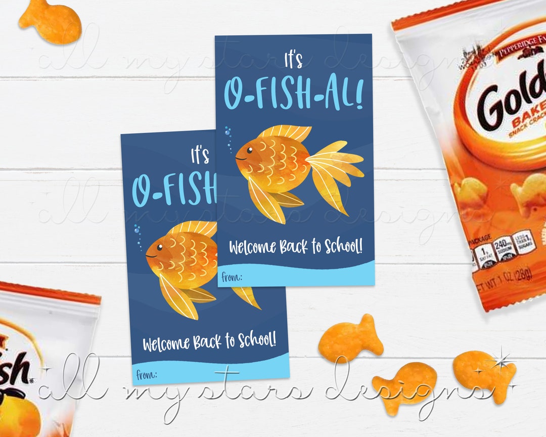 PRINTABLE It's O-FISH-AL! Welcome Back to School! - Back to School Tag ...