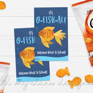 PRINTABLE It's O-FISH-AL! Welcome Back to School! - Back to School Tag ...