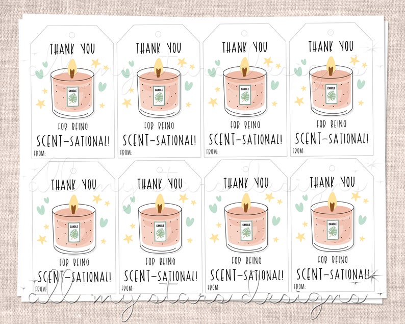 PRINTABLE Thank You for Being Scent-sational! Tag | Instant Download ...