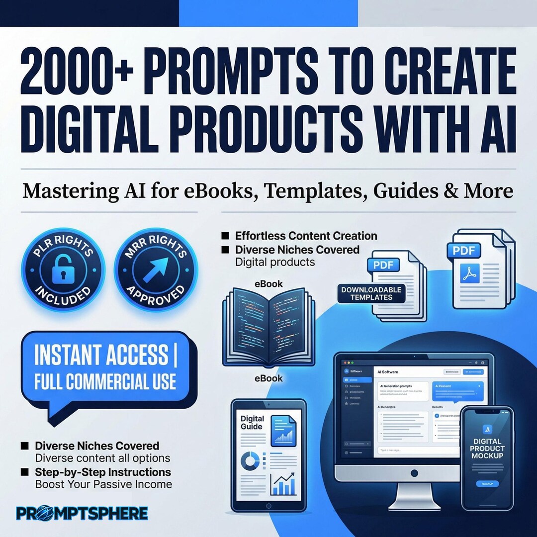 2000+ AI Prompts Bundle for Digital Products, Seller Toolkit (PDF ...